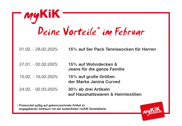 myKiK Vorteilskarte | KiK Onlineshop